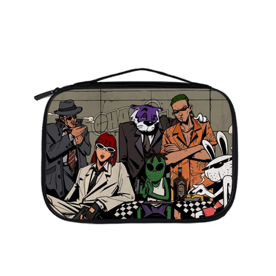 全开合平板包美式复古包