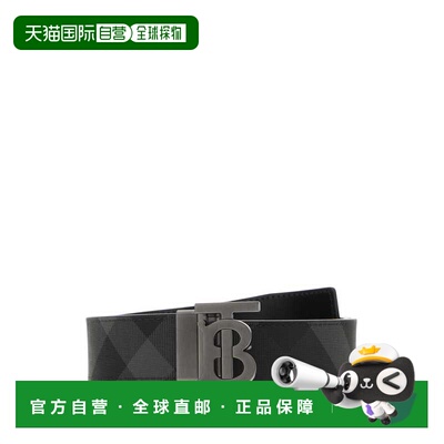 BURBERRY 男士腰带 8125337A2560 AW2026 灰色 A:MB TB 35MM PLAQ