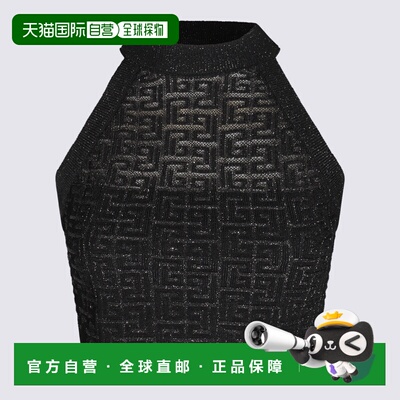 BALMAIN 女士衬衫 DF1AB026KG96EAC AW2024 黑色 PB Labyrinth kn