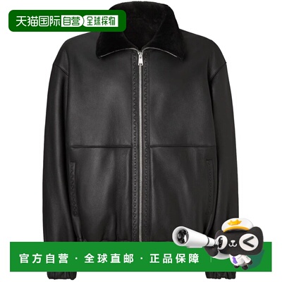 1h可退 FENDI 男士夹克 FM0260AQOMF0GMEBLACK AW2025 黑色