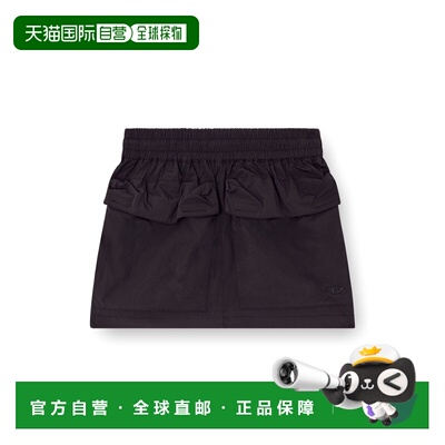 DIESEL 女士半身裙 A168180AKAD9XX SS2026 黑色 MINISKIRT 