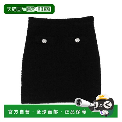 1h可退 SELF-PORTRAIT 女士半身裙 RS26220SKB SS2026 黑色包臀裙