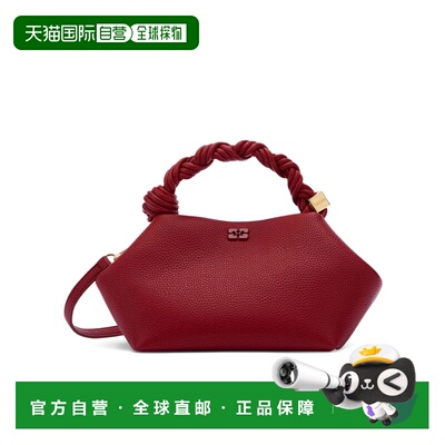 GANNI 女士斜挎包 B210006009F SS2026 红色 Bou 扭手柄单肩包