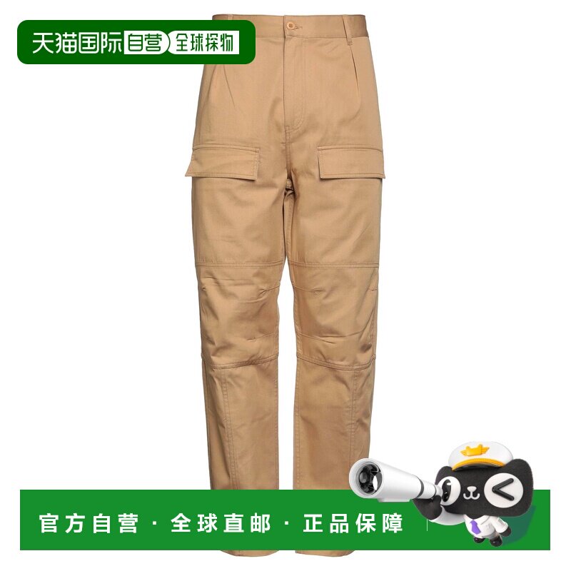 MAISON KITSUNE 男士 休闲长裤 BROWN棕色 时尚工装裤舒适休闲裤