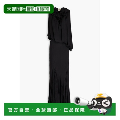 1h可退 潮奢 KHAITE 女士 Greco 荷叶边真丝雪纺长款连衣裙 52823