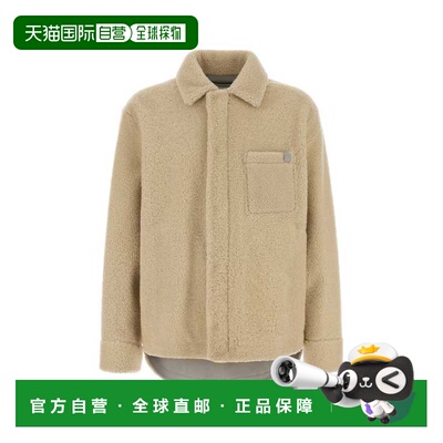 LOEWE 罗意威 男士 米白色毛羊皮夹克 H526Y2SL28LIGHTGREY男装