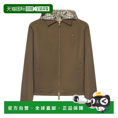 BURBERRY 男士夹克 8116067 SS2026 绿色 Reversible Check Cotto