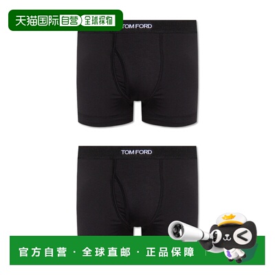 TOM FORD 男士内裤 T4XC314100002 CO 黑色 Branded boxers two-p