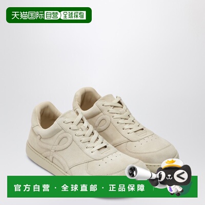 1h可退 潮奢 LOEWE 罗意威 男士 Oat-colored Jambo 绒面革运动鞋