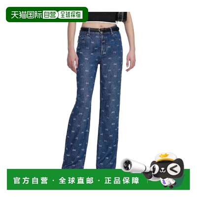 SELF-PORTRAIT 女士牛仔裤 SS26825PBL SS2026 蓝色直筒裤