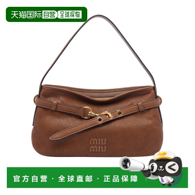 MIU MIU 女士斜挎包 5BC1822BBLF0316 AW2025 棕色 Aventure单肩