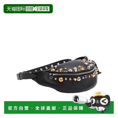 VALENTINO 男士腰包 YB0R39MJL0NO CO 黑色 拉链腰包单肩包