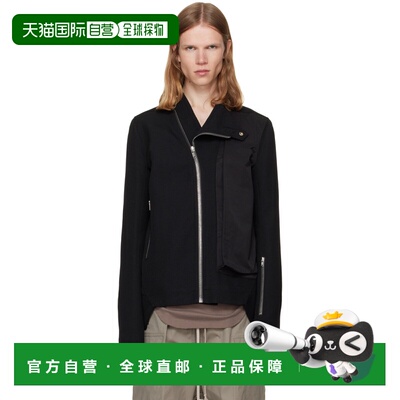 rick owens 瑞克 欧文斯 男士 黑色 Tower Release 夹克 RU02F477