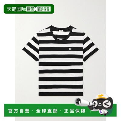 1h可退 潮奢 Celine 思琳 男士 TRIOMPHE 棉质针织宽松T恤 RX02Q3