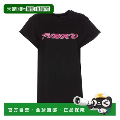 PINKO 女士衬衫 103138A1P7ZW1 SS2024 黑色 PINKO TELESTO t-shi