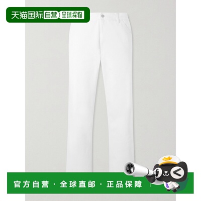 1h可退 潮奢 CARHARTT WIP 男士 Logo-Appliqued 单及膝直筒牛仔