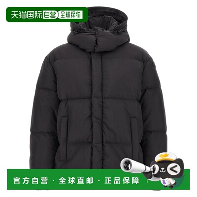 DIESEL 男士羽绒服 A217640AEAI9XX CO 黑色 长袖连帽羽绒服