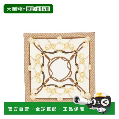 GUCCI 女士围巾 8742303G0059965 AW2026 白色 Silk foulard
