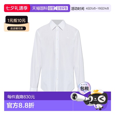 BURBERRY 男士衬衫 8122007A1462OPTICWHITE SS2026