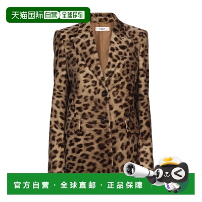 CHLOÉ 女士西服 CH25SVE0729026A SS2025 棕色 长袖休闲夹克