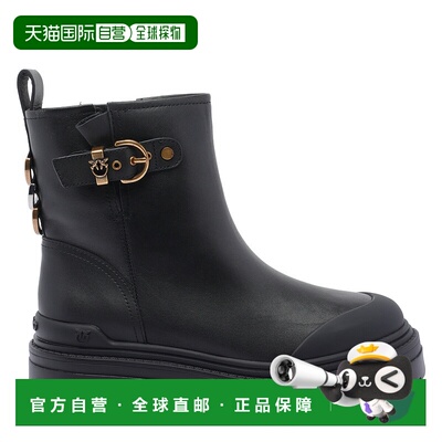 PINKO 女士靴子 SD0409P063Z99 AW2025 黑色 Mia Booties短靴女靴