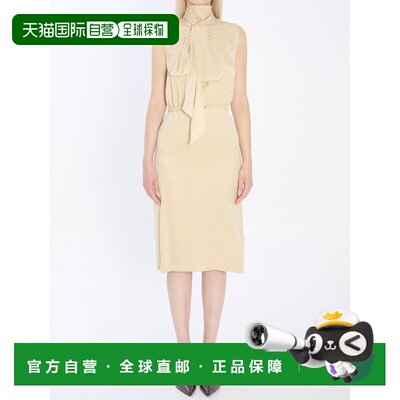 GUCCI 女士连衣裙 849716ZAM5B9853 AW2025 浅棕色 GG提花连衣裙