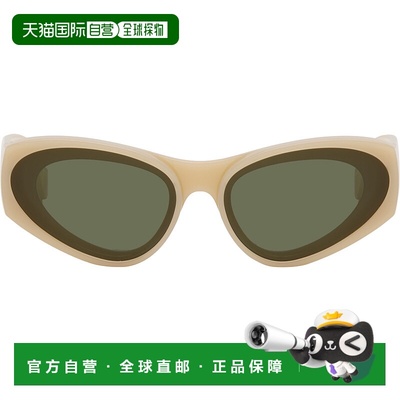 1h可退 潮奢 LOEWE 罗意威 女士 米色 Front Lenses Cateye 太阳
