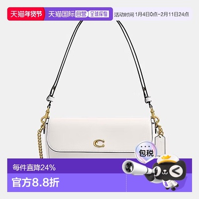 COACH蔲驰 Brook Flap Brook Flap 24 搭扣开合 牛皮革 单肩包 中