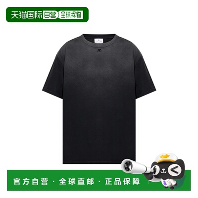 COURREGES 男士T恤 126JTS237JS02730BLACK SS2026
