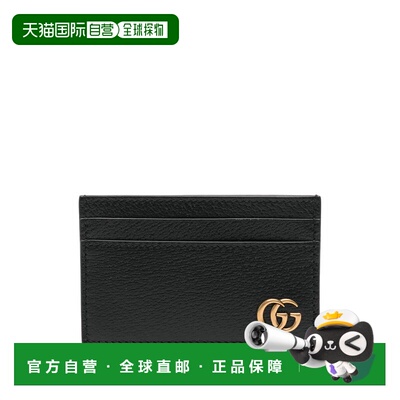 GUCCI 男士钱包 657588DJ20T1000 SS2026 黑色 GG Marmont cardho