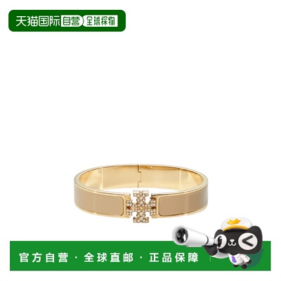 1h可退 TORY BURCH 女士手链手镯 176759250 AW2025 金色 标志性