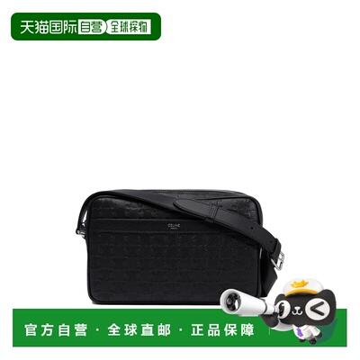 CELINE 男士斜挎包 117003FS338SI AW2025 黑色单肩包