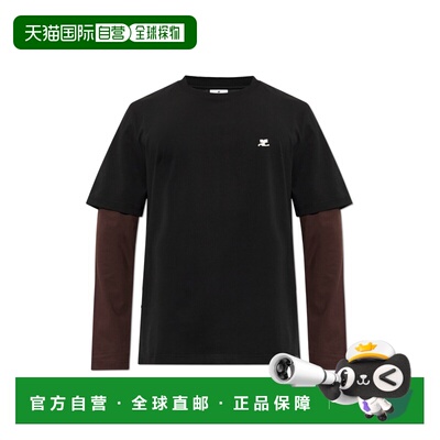 COURREGES 男士T恤 326JTS263JS02330BLACKBURNTRED上衣男装