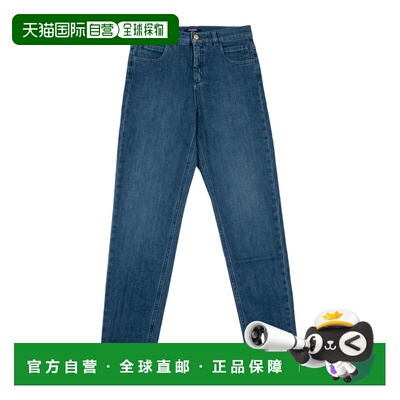 BALMAIN 男童牛仔裤 BX6R30D0038619OR AW2025 蓝色