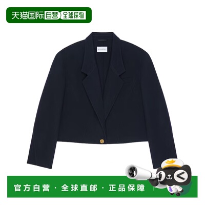 GIVENCHY 女士大衣 BWC0GC151K499 AW2026 蓝色 双面羊毛和羊绒混