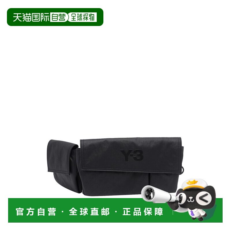 Y-3 男士手提包 KE6082 SS2026 黑色 多口袋腰包斜挎包