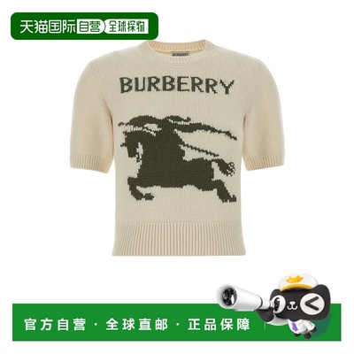 BURBERRY 女士针织衫 8118622C3997 SS2026 白色羊绒