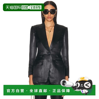 1h可退 潮奢 Tom Ford 汤姆 福特 女士 单排扣耸肩翻领夹克 GI299