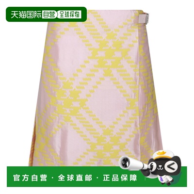 BURBERRY 女士半身裙 8083000B8685 SS2024 花色 Silk skirt by B