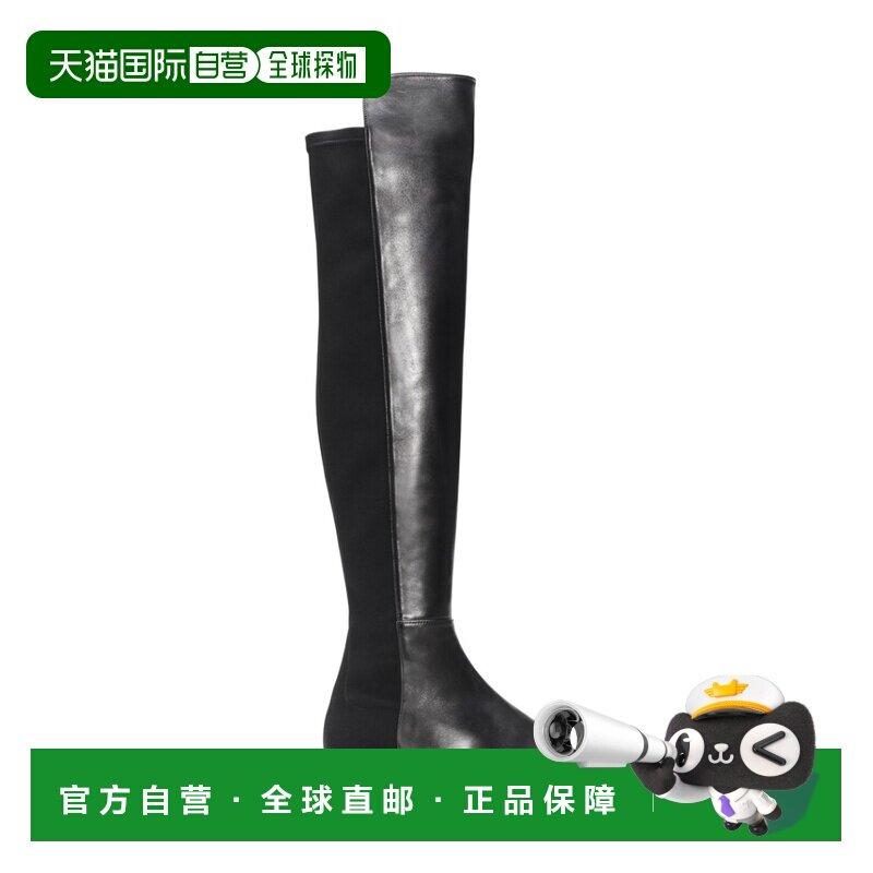 奢淘 Stuart Weitzman 黑色5050拼接过膝靴 女 5050BALCK女靴