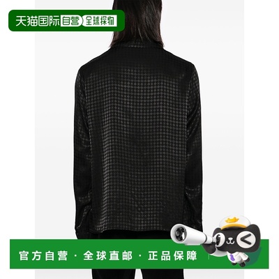 1h可退 AMIRI 男士衬衫 AMSTCA1018BLACK AW2024 黑色 长袖衬衫