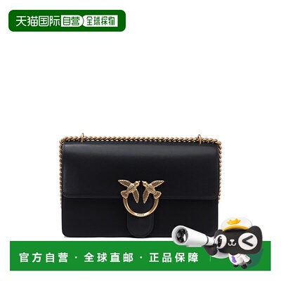 PINKO 女士斜挎包 100941A0F1Z99Q AW2025 黑色单肩包