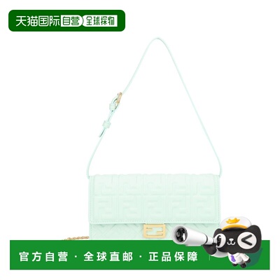 FENDI 女士斜挎包 8M0498AAJDF1WLO AW2026 绿色 Baguette Chain