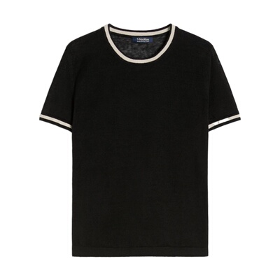 MAX MARA 女士T恤 9361036306016 CO 黑色 短袖针织衫