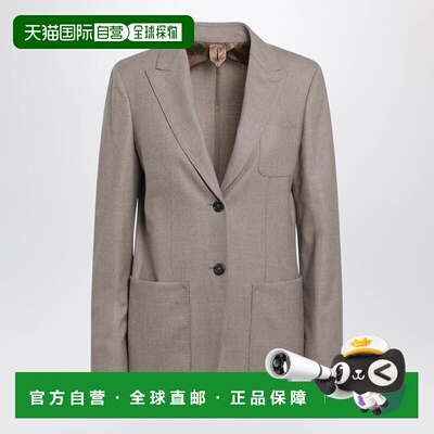 MAX MARA 女士外套 MXMBRONTEWS002 AW2026 棕色 Single-Breasted