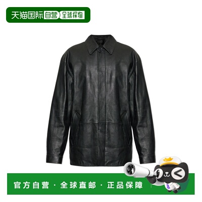 BALENCIAGA 男士皮衣 856332TNS131000 SS2026巴黎世家 黑色