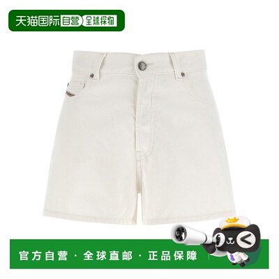 DIESEL 女士短裤 A2226609I41100 SS2026 白色 'De-Helios' short