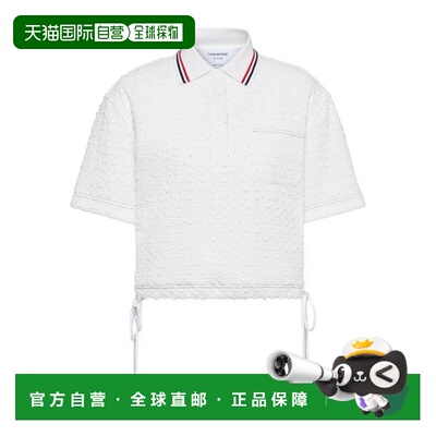 THOM BROWNE 女士T恤 FLL214A06751100 SS2026 白色
