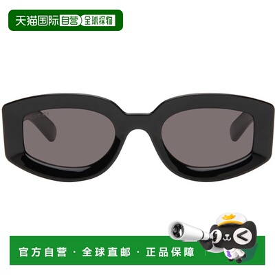 1h可退 潮奢 Gucci 古驰 女士 黑色 Geometric Frame 太阳镜 GG17