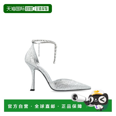 JIMMY CHOO 女士高跟鞋 STEVIE100HTJSILVER CO 银色单鞋